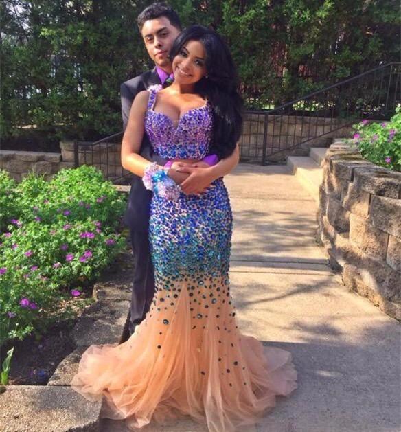 Sparkly Vestido De Festa,Custom Made Prom Dresses,Sexy Mermaid Prom ...